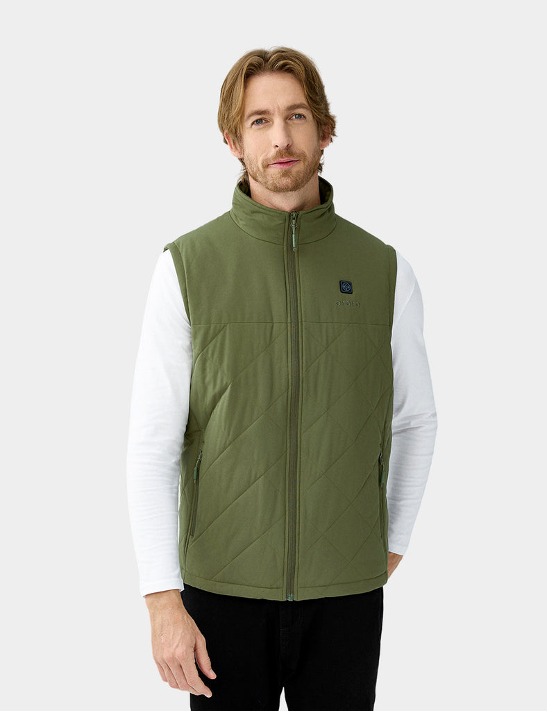 Men's Heated Quilted Vest | 4 Heating Zones | ororo® – ororo Canada